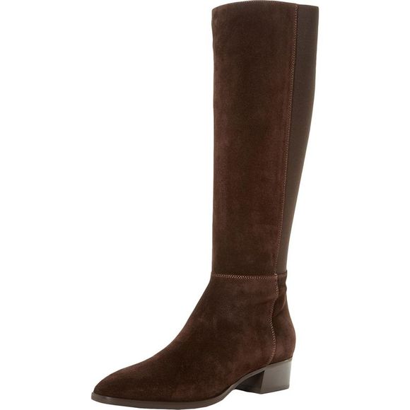 Aquatalia | Shoes | Aquatalia Womens Finola Brown Suede Weatherproof Kneehigh Boots Shoes Nwt ...